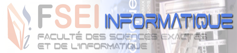 Informatique – Faculty of Exact Sciences and Computer Science – Mostaganem