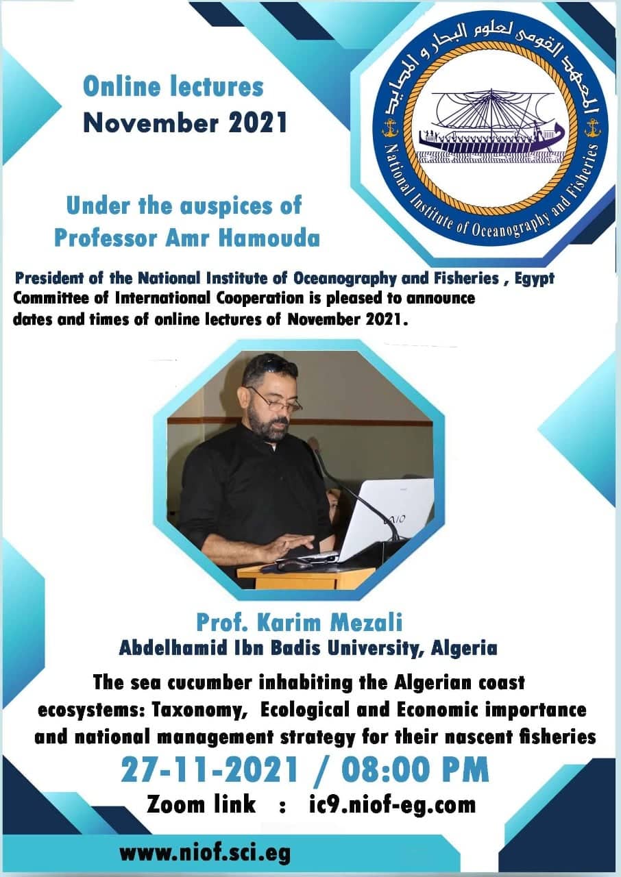 Conférence international sur la plateforme ZOOM de Pr.Mezali karim ...