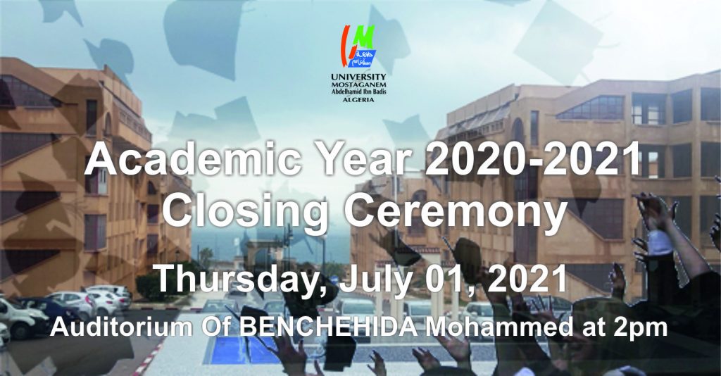 Closing Ceremony for the Academic Year 2020-2021