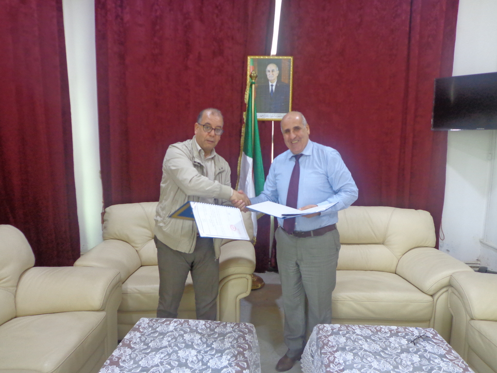 Signature of a Partnership Agreement between Abdelhamid Ibn Badis ...